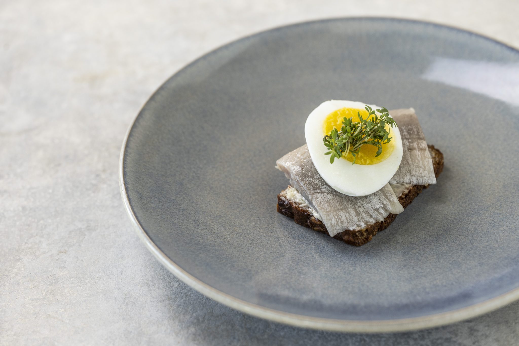 Marineret sild med æg og karse – nedsat appetit - flotte madder